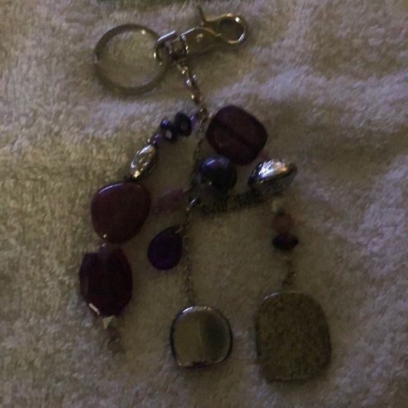 Miche | Accessories | Miche Purple And Silver Beaded Keychain Brand New ...